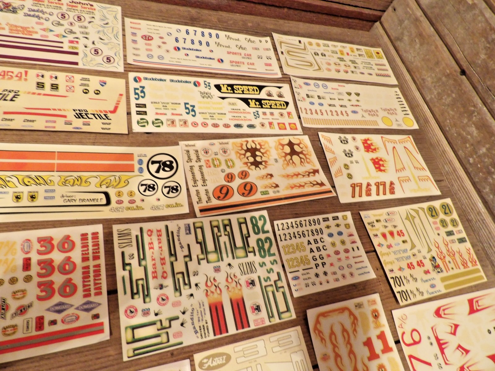 Vintage Lot of Original Model Kit Stickers Decals Water Transfers | eBay