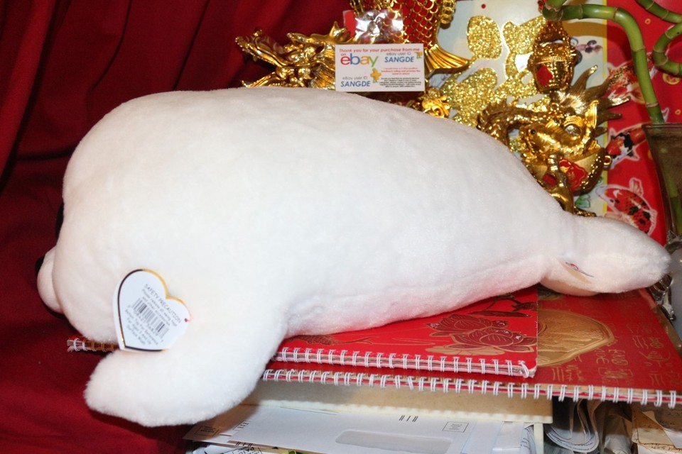 TY BEANIE BOOS ICY JUMBO THE WHITE SEAL-8"X20"-2016 RELEASE-MWNMT-NICE ...
