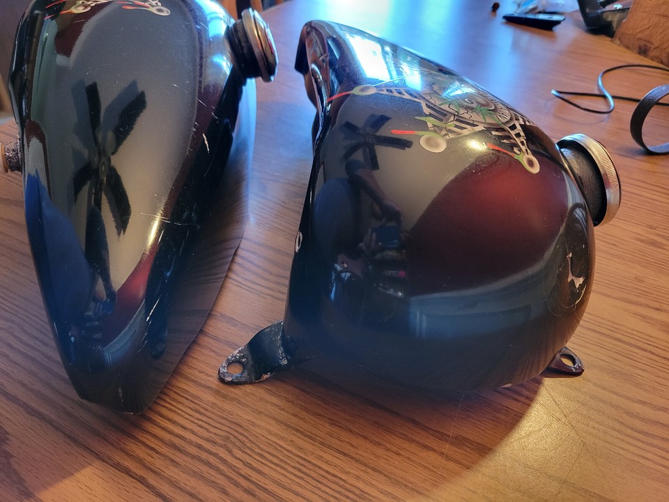 Vinatge Harley Davidson Shovelhead Custom Chopper Gas Tanks | eBay