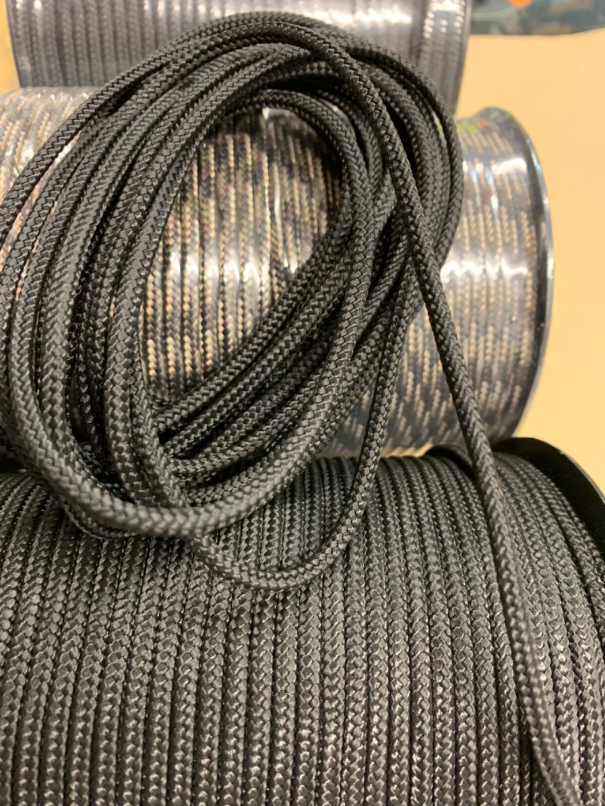 30m Army Cadet Military Paracord 3mm Basha Tent Camping Rope Para Cord ...