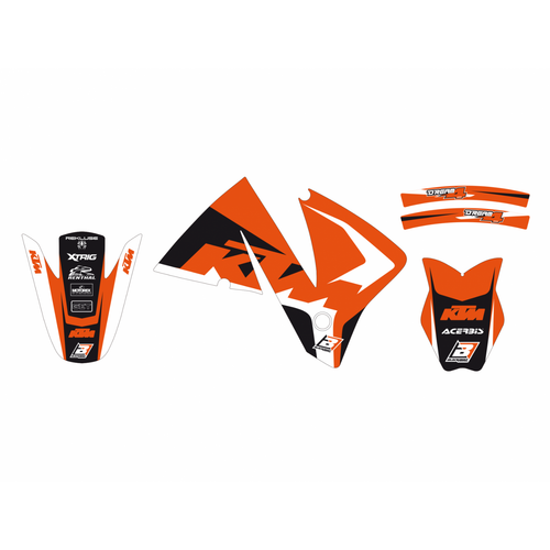 Stickers Graphic Motorcycle KTM EXC 125 250 300 380 400 520 2001 2002 ...