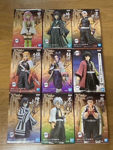 Demon Slayer Hashira Pillar Figures 9 Types Set Kimetsu Kizuna no ...