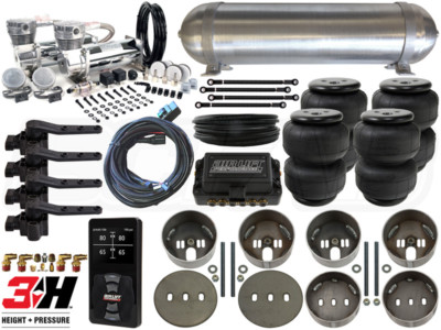Universal Air Suspension Kit - Coil Spring Vehicles - LEVEL 4 w/ Air ...