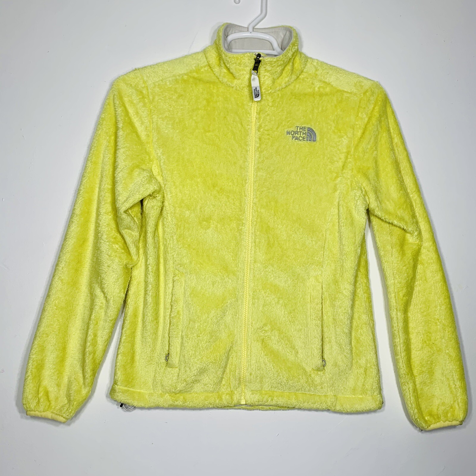 The North Face Fuzzy Yellow Women Fleece Full Zip Jac… - Gem