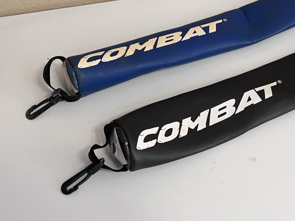 2 Lot Combat Baseball Softball Bat Black And Blue Sleeves | eBay