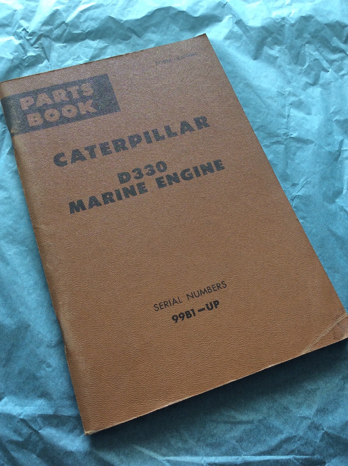 Caterpillar Cat Model D330 Marine Engine Parts Catalog Manual Book S/N ...