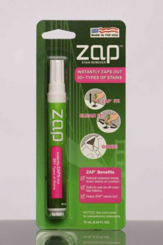 4 Pack - NEW ZAP Stain Remover Pen Travel Size Made In USA.(Ink,Wine ...