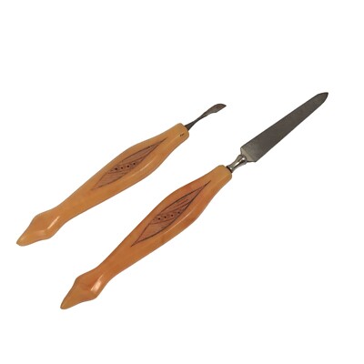 Rare Antique Vintage Art Deco Manicure Tool Set Celluloid Handles ...