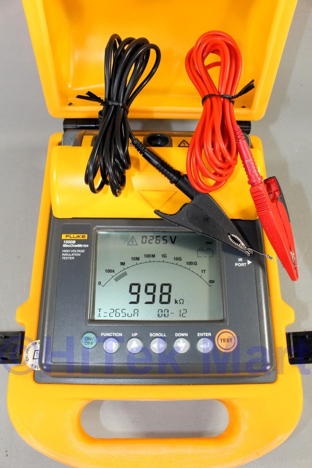 Fluke 1550B Insulation Tester MegOhmMeter High Voltage Insulation ...