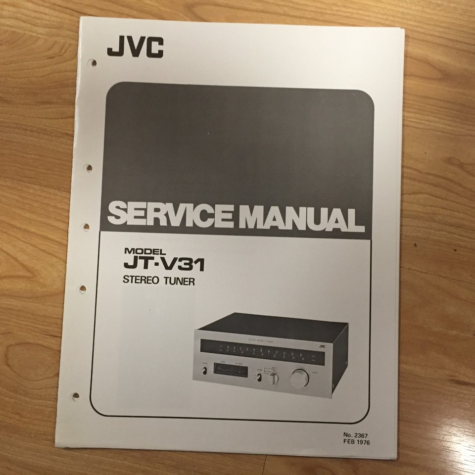 Original JVC Service Manual for JR model Receivers & JT model Tuners ...