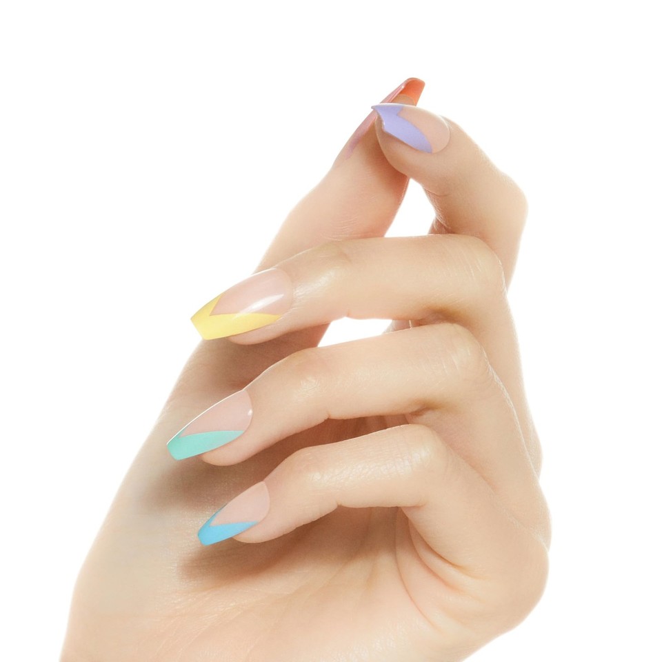 KISS Voguish Fantasy Press On Nails, Candies, Medium Coffin | eBay