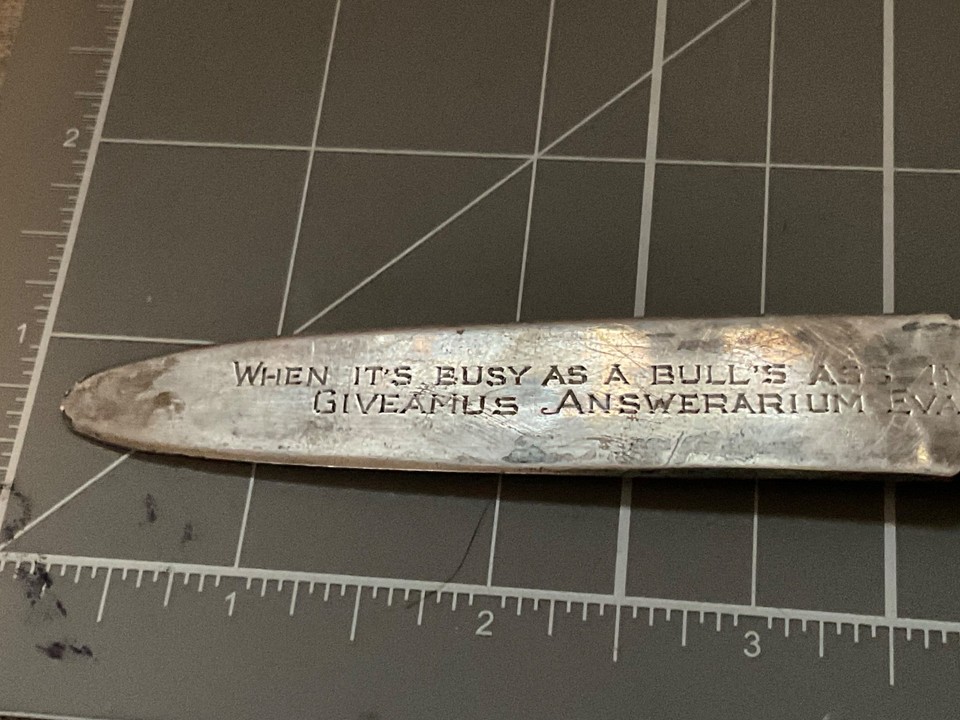 Vintage Native American Navajo silver turquoise opener letter | eBay