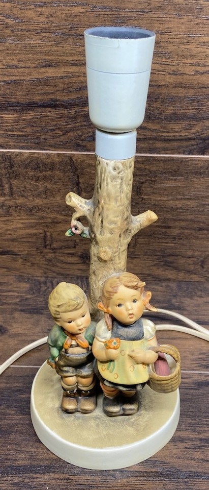 Vintage Goebel Hummel TO MARKET Table Lamp 223 Original Shade W ...