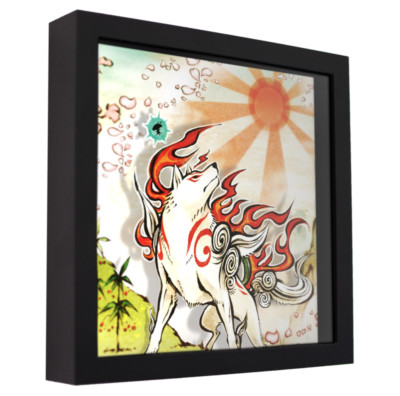 Okami - 3D Shadow Box Frame (9" x 9") Wall Art for Gamers | eBay