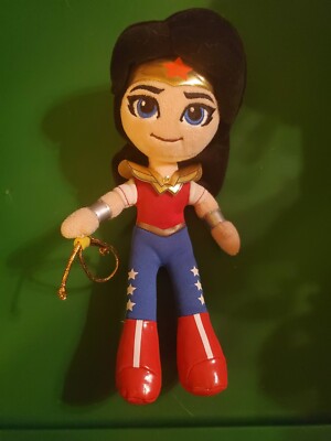 Mattel 2016 DC Superhero Girls Mini Wonder Woman With Rope 10" Plush ...