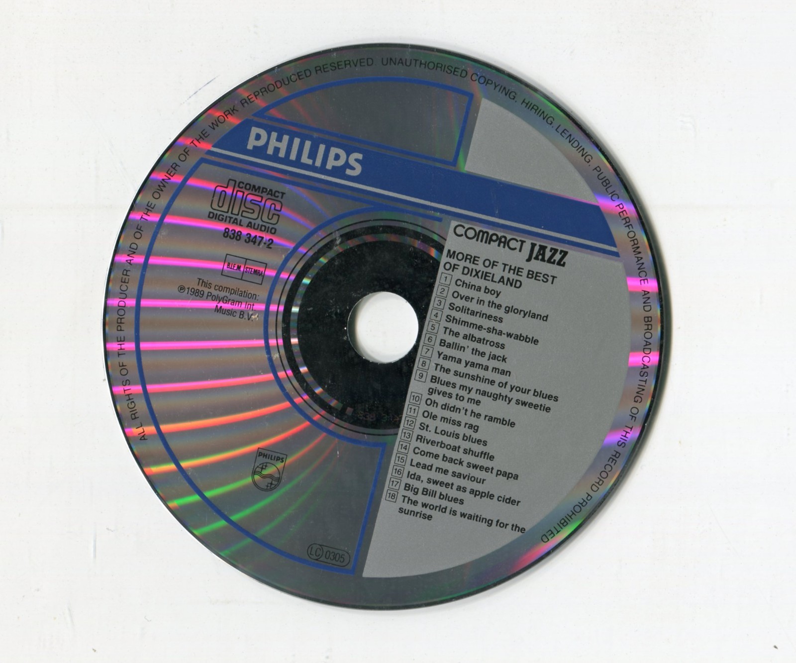 Early PHILIPS 80s cd-sampler COMPACT JAZZ More of the Best of Dixieland ...