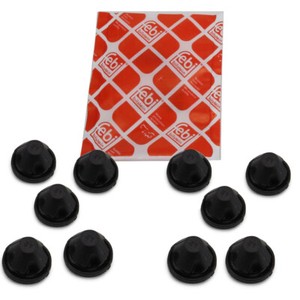 10x FEBI Kugelpfanne Befestigungselement Motorabdeckung für AUDI SEAT ...
