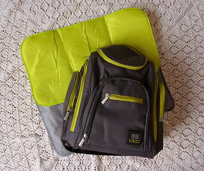 BB Gear Baby Boom Hip Diaper Bag Backpack Carryall Pockets Changing Pad ...