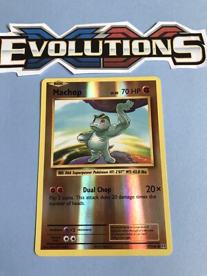 Machop #57/108 Common Reverse Holo Foil XY Evolutions. Pokémon TCG NM ...
