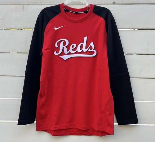 Nike Cincinnati Reds Pullover Shirt Auth Collection Dri Fit Men's Size ...