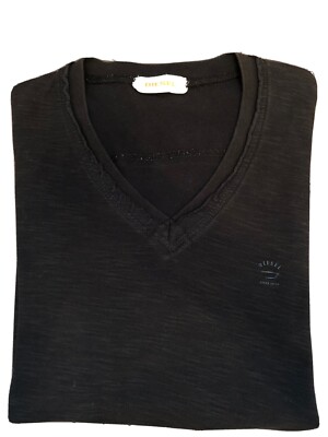 DIESEL V Neck T-Shirt. Short Sleeve. Black. Size Small. BRANDED. GOOD ...