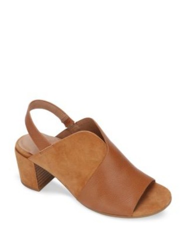 GENTLE SOULS KENNETH COLE Womens Brown Charlene Slingback Sandal 6 ...