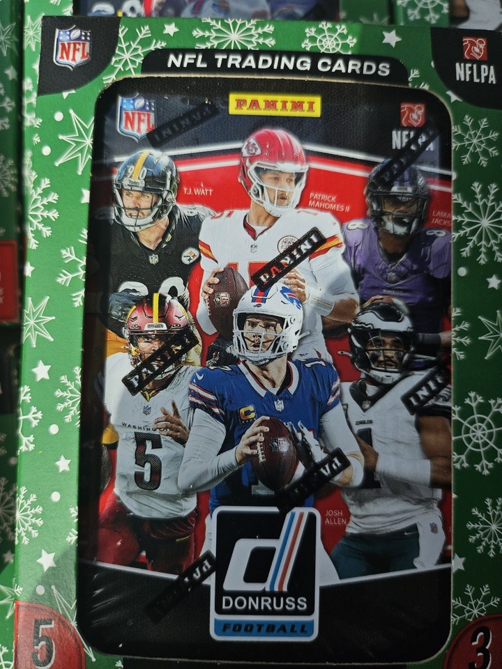 2025 PANINI DONRUSS FOOTBALL NFL Holiday Tins Lot Of 10 -DOWNTOWN CHASE ...