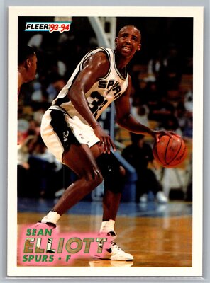 Sean Elliott 1993-94 Fleer BASKETBALL #192 San Antonio Spurs | eBay