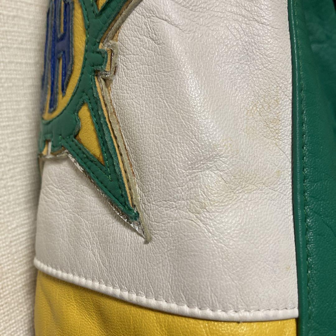 JEFF HAMILTON Leather Jacket 1994 World Cup BRAZIL Champions JEFF HAMILTON Leather Jacket 1994 World Cup BRAZIL Champions