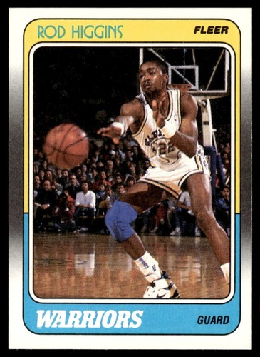 1988-89 Fleer Basketball Card Rod Higgins RC Golden State Warriors #47 ...