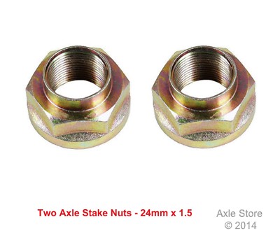 2 New Acura Honda Axle Stake Nuts OE Repl. , 24mm x 1.5, Free Shipping ...