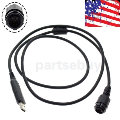 Black USB Programming Cable for Motorola HKN6184C XTL5000 XTL2500 ...