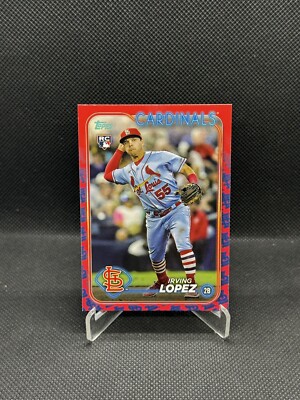 2024 Topps Series 2 Irving Lopez Team Border Variation RC - Cardinals ...