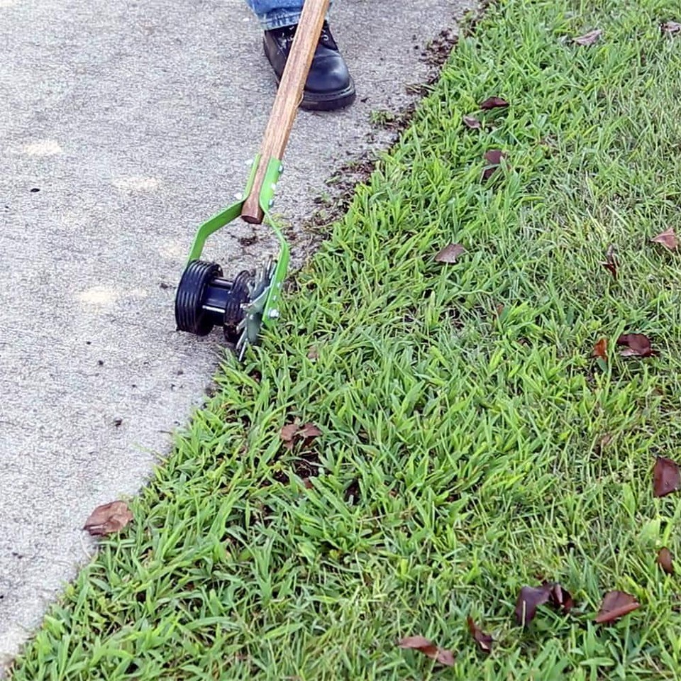 Ames Manual Edger 62.5"H Dual Wheel Rotary Edger Self-Sharpening+Self ...