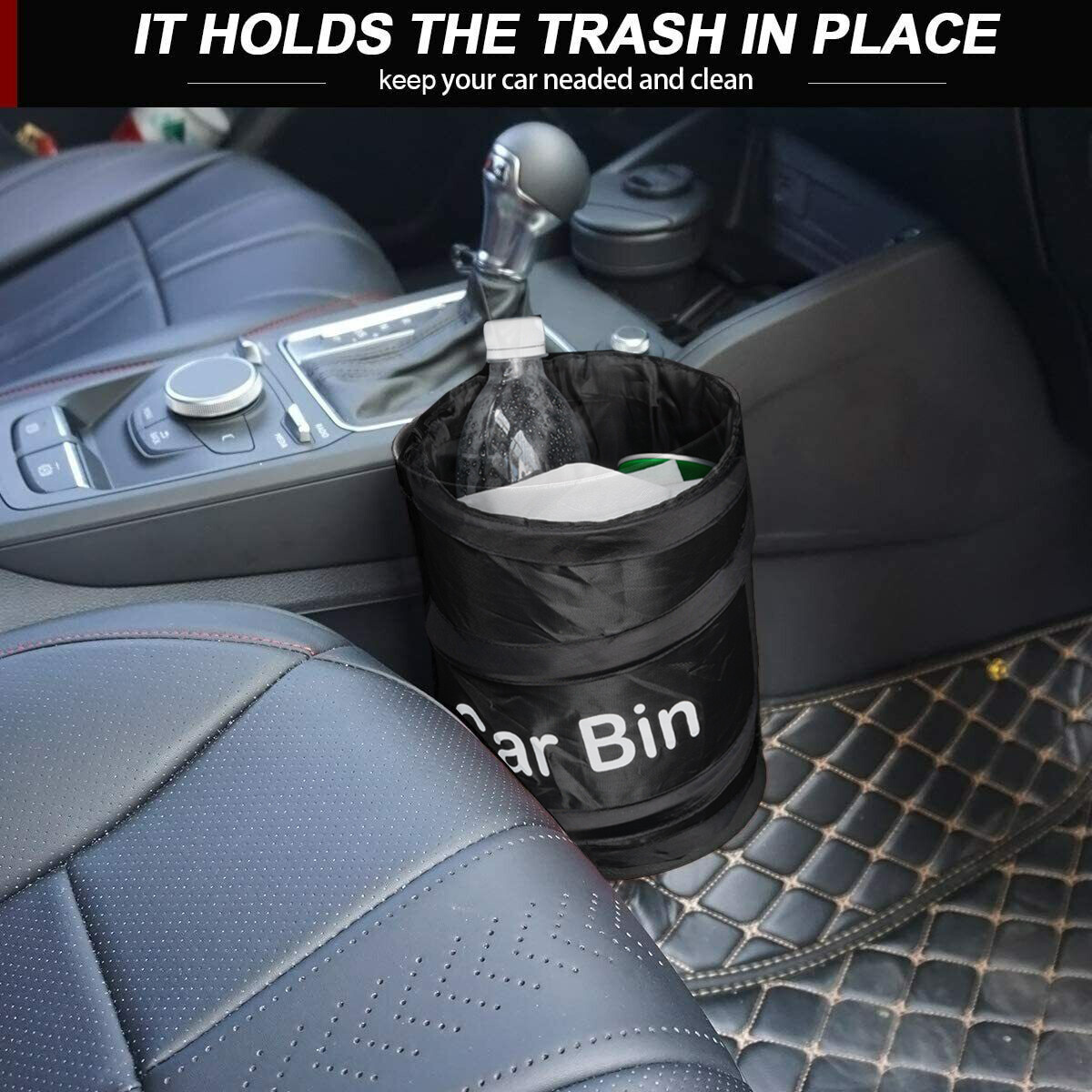 Car Camping Trash Can Garbage Rubbish Waste Bin Seat Back Hanging ...