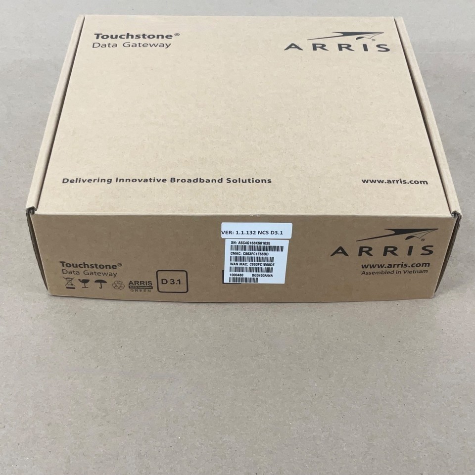 ARRIS DG3450 DOCSIS 3.1 Cable Modem Router Gateway – Dual-Band WiFi ...