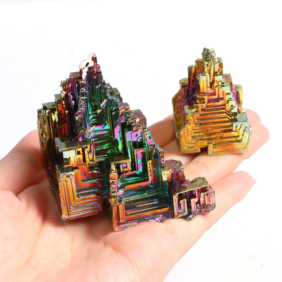 Rare Rainbow Titanium Bismuth Specimen Mineral Gem Crystal Healing ...