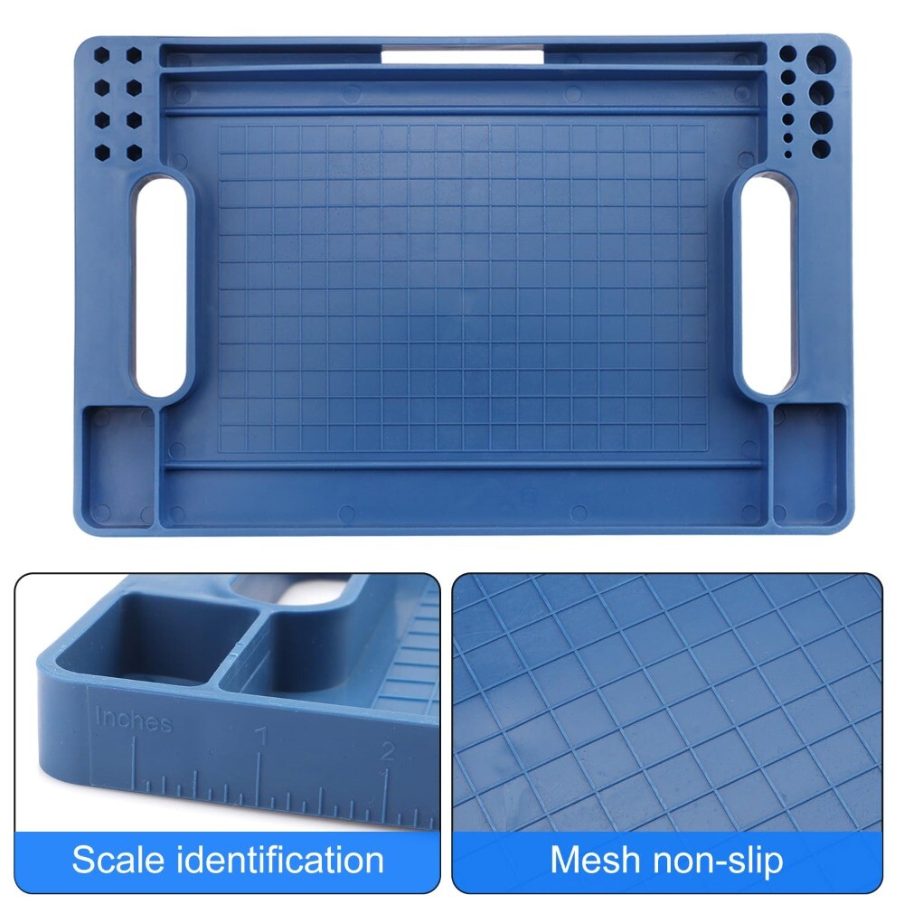 Heat Rubber Tool Mat Trays Non-Slip Tool Organizer for Home Tool Tray ...