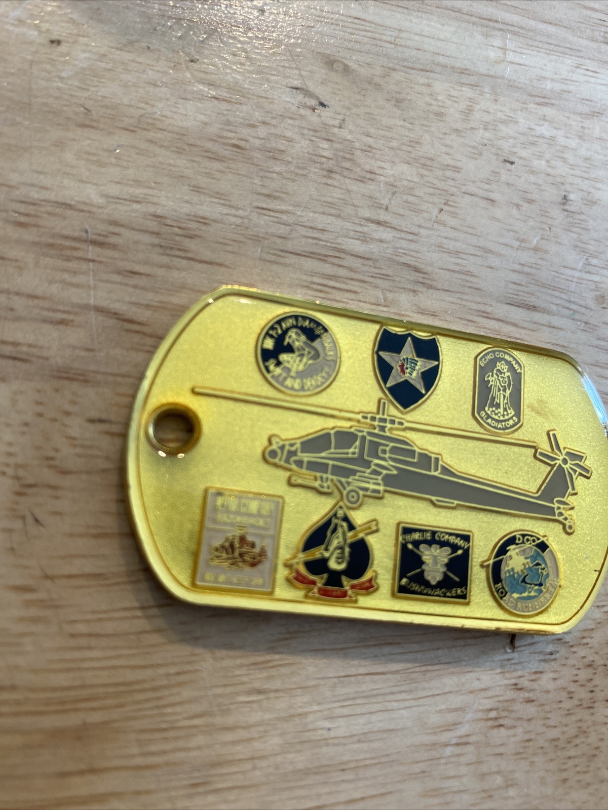 Apache Helicopter AH-64 Commander Coin South Korea 1st Battalion Army ...