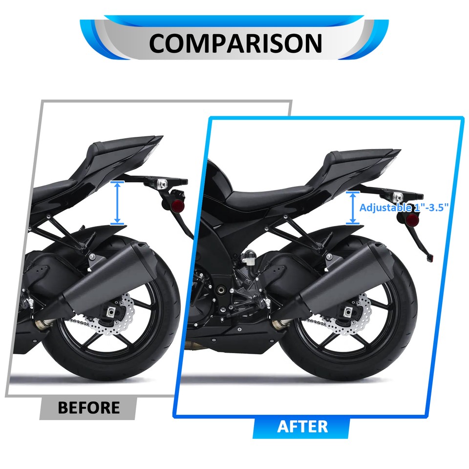 Adjustable Rear Lowering Window Link Kit For Kawasaki Ninja ZX6R ZX9R ...