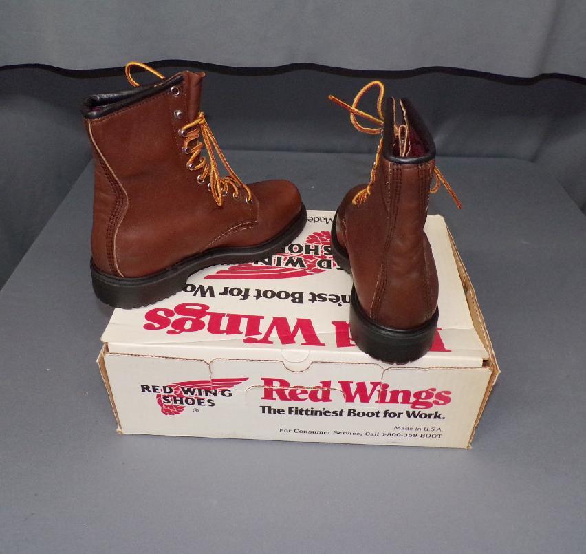 USA RED WING 1212 ROUND SOFT TOE WORK DAILY BOOT MULTIPLE SIZES IN ...