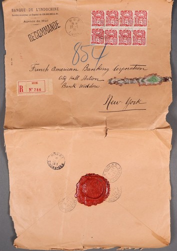 Mayfairstamps Indo China 1935 Hue Registered Block Large Cover to Us ...