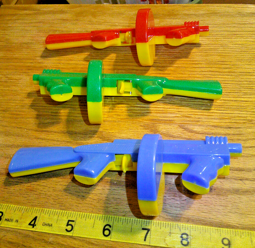 3 ORIGINAL VINTAGE Toy Tommy Gun Clickers Lional noisemakers | eBay