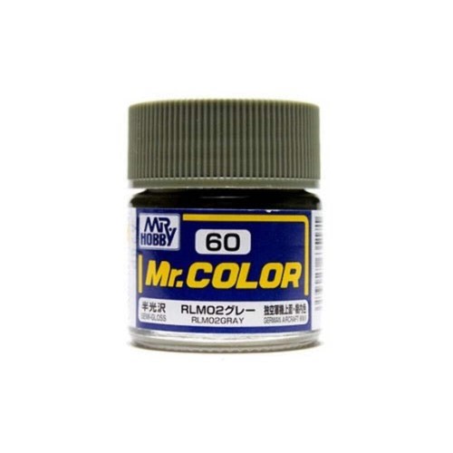 Mr Hobby (Gunze) C060 Mr Color Semi Gloss RLM02 Grey Lacquer Paint 10ml ...