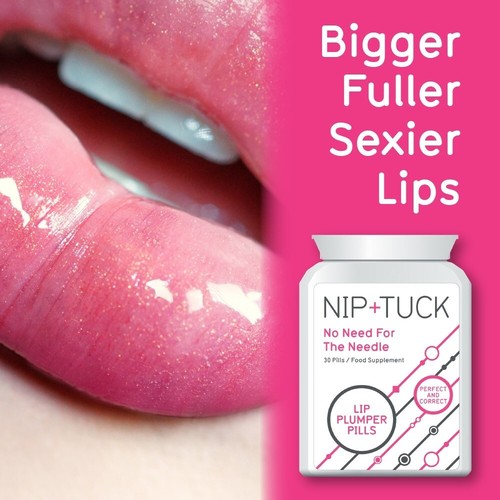 NIP AND TUCK Lip Plumper Pills (NO NEED FOR FILLERS LIPS ENHANCEMENT ...