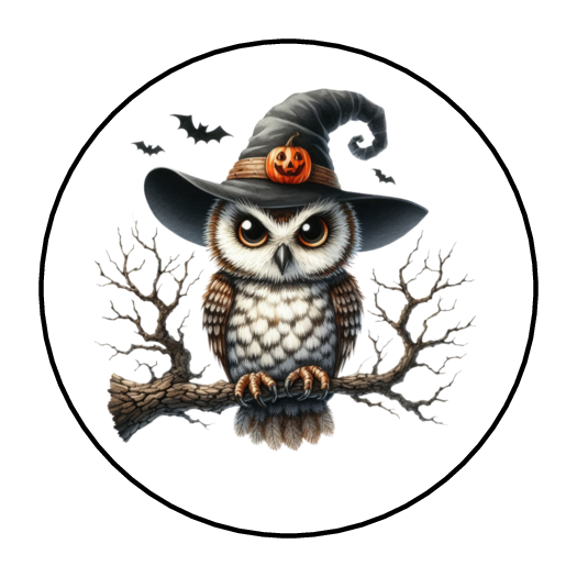 30 Halloween owl stickers labels envelope seals party favors | eBay