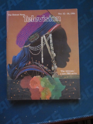 TV Book Magazine Regional TV Guide October 1986 The Africans PBS Series ...