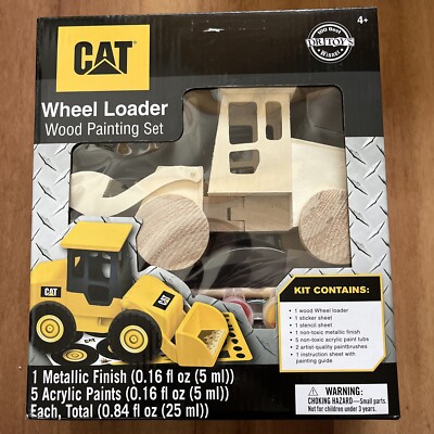 cat wheel loader wood paint kit | eBay