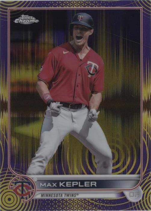 2022 Topps Chrome Sonic - Max Kepler #58 Purple & Yellow Sonic Pulse ...
