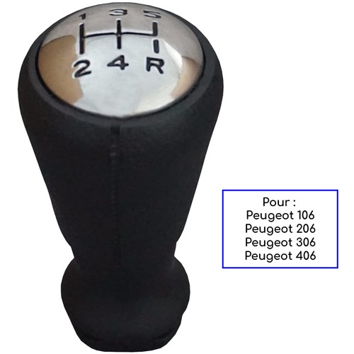 Pommeau 5 Vitesses pour PEUGEOT 206 SW CC 306 Break Cabriolet 2403AP ...